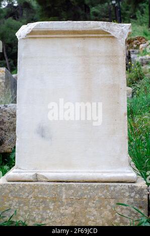 Statue base, List of winners in the Amphiaraeia and Roman Games. The ...