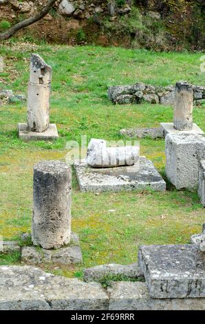 Temple of Amphiaraos oropos greece Stock Photo - Alamy