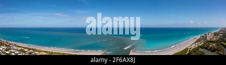 aerial image of Jupiter Inlet Stock Photo - Alamy