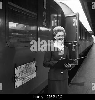 Train hostess. Stockholm Central Stock Photo - Alamy