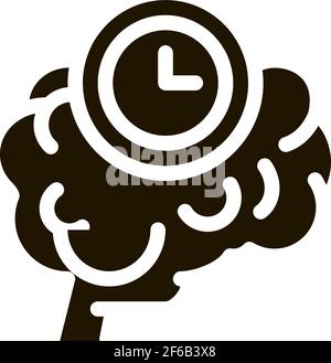 brain reaction time icon vector outline illustration Stock Vector Image ...