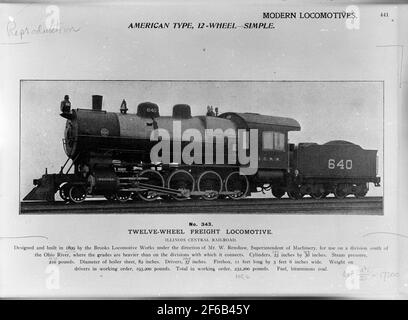 (Illinois Central Railroad) ICRR lok 640 Stock Photo - Alamy