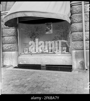 Bookstore in Ystad with a poster for Nils Holgersson tour with the ...
