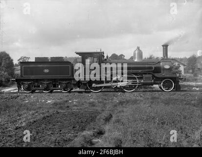 NSB LOK 86. Steam locomotive with tender. Was produced by Nohab and ...