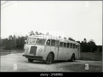 The state's railways, SJ bus with registration number A15696 with ...