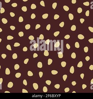 Seamless background with random golden elements. Abstract ornament ...