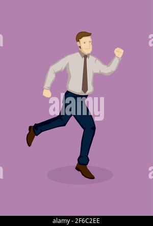 businessman running forward business energetic dynamic concept man hurry up target goal strategy ...