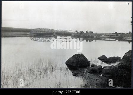 Bridge over Umeälven at Lycksele Stock Photo - Alamy