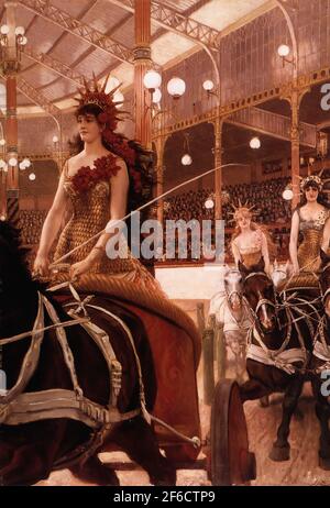 James Tissot - The Ladies of the Cars Stock Photo - Alamy