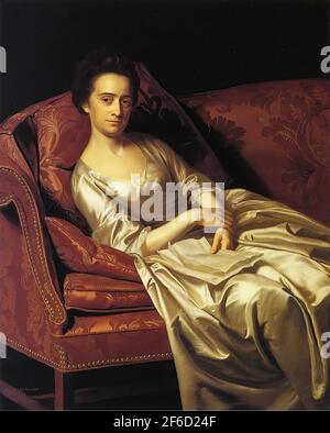 John Singleton Copley, Portrait of a Lady 1771 Oil on canvas, Philbrook ...