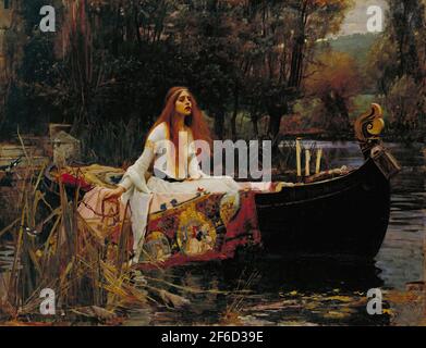 THE LADY OF SHALOTT by John Waterhouse (1888 Stock Photo - Alamy