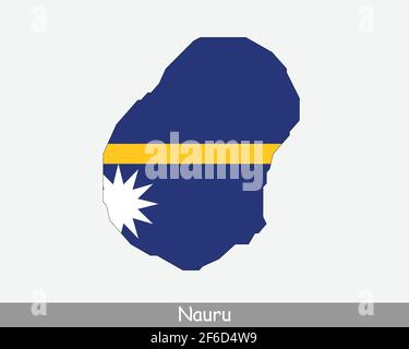 The national flag of Nauru. Vector illustration. Yaren Stock Vector ...