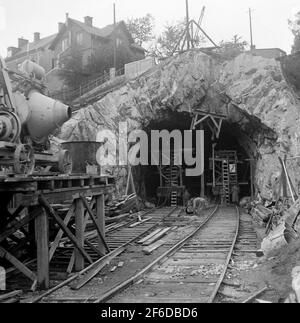 Tunnel building at Hagalund Stock Photo - Alamy