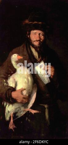 The Jew with the Goose Nicolae Grigorescu Stock Photo - Alamy