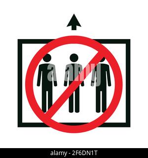 Do not use elevator sign. Do not use lift, prohibition sign with up and ...