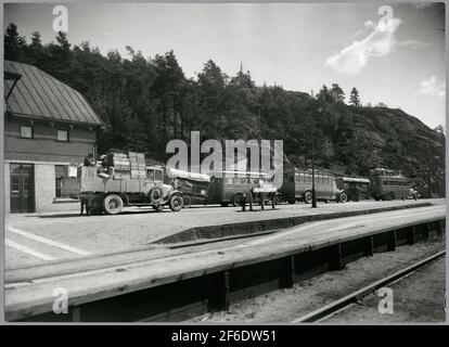 Buses at Dingle Station. The state's railways, sj Stock Photo - Alamy