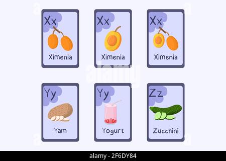 Flashcard letter Y is for yam illustration Stock Vector Image & Art - Alamy