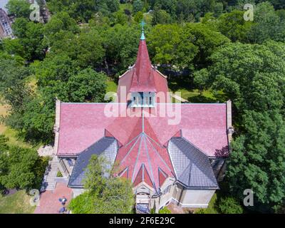 Wellesley College Chapel in campus in Wellesley, Massachusetts MA, USA ...