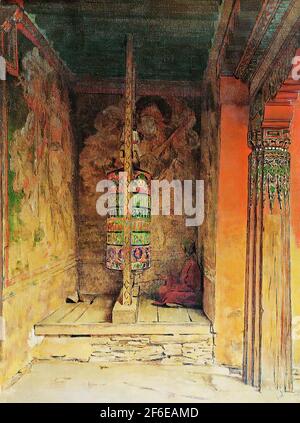 Buddhist Prayer Machine 1875 by Vasily Vereshchagin Stock Photo - Alamy