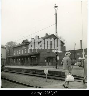 Traveling at Svedala station Stock Photo - Alamy