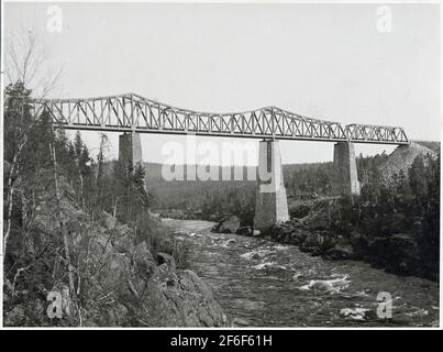The bridge over large lule river along the inland path Stock Photo - Alamy