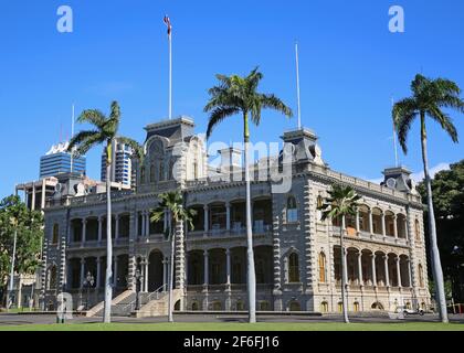 ʻIolani Palace, Honolulu, Hawaii Stock Photo - Alamy