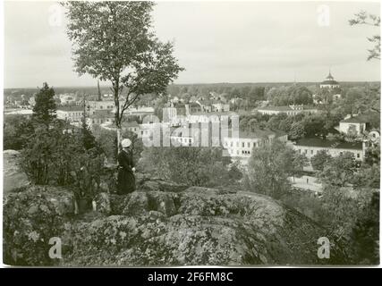 Söderhamn. View of the city from the east mountain Stock Photo - Alamy
