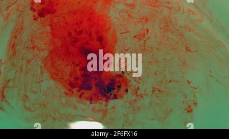 Blood Drops Flowing In Water Stock Photo - Alamy