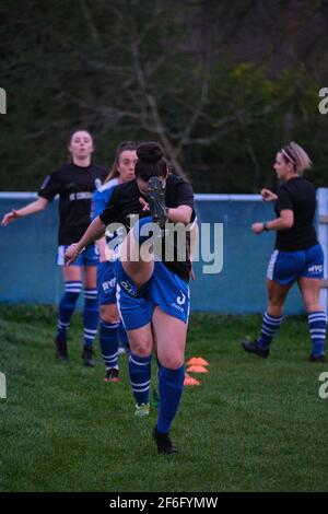 Dartford, UK. 31st Mar, 2021. Kent Football United badge during the FA ...