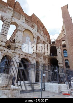 A view of the Colosseum and part of the Roman Forum , in Rome, Tuesday ...