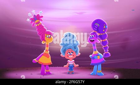 TROLLSTOPIA, (aka TROLLS TOPIA), center: Poppy (voice: Amanda Leighton ...