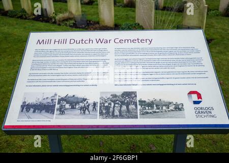 Mill Hill Dutch War Cemetery, Nederlands ereveld, London, U.K. War ...