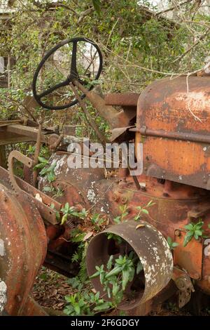Old Rusty Farm Tractor Stock Photo - Alamy
