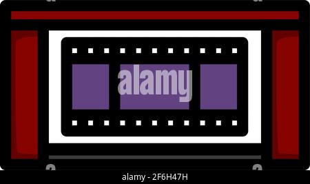 Cinema Theater Auditorium Icon. Editable Bold Outline Design. Vector ...