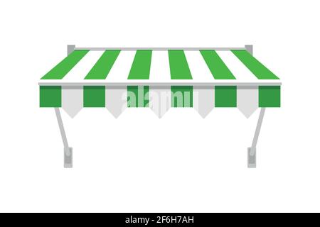 Shop awning tents for window. Outdoor market canopy, vintage store roof ...