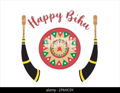 illustration of Bihu Festival, Assamese festivals in the Indian state ...