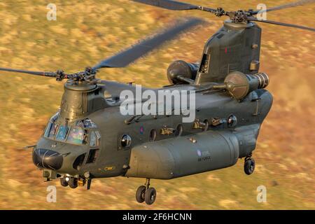 Mach loop low flying Chinook Stock Photo - Alamy