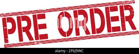 pre order vintage stamp. pre order sign Stock Vector Image & Art - Alamy