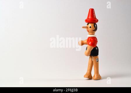Pinocchio, symbol for lies Stock Photo - Alamy
