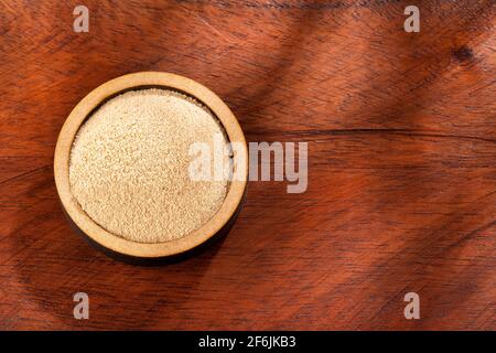 Lepidium meyenii - Dry organic powder superfood in a bowl Stock Photo ...