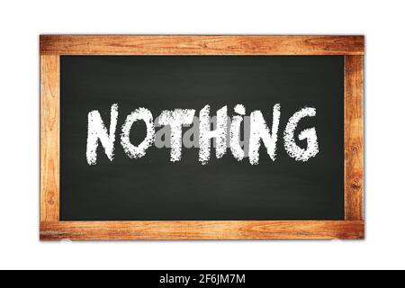 NOTHING TO IT text written on black wooden frame school blackboard ...