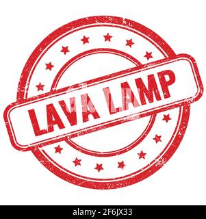 LAVA LAMP text on red grungy rectangle stamp sign Stock Photo - Alamy