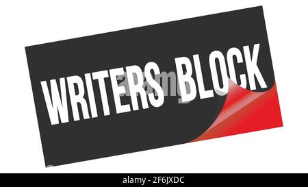 WRITERS BLOCK text written on blue grungy vintage round stamp Stock ...