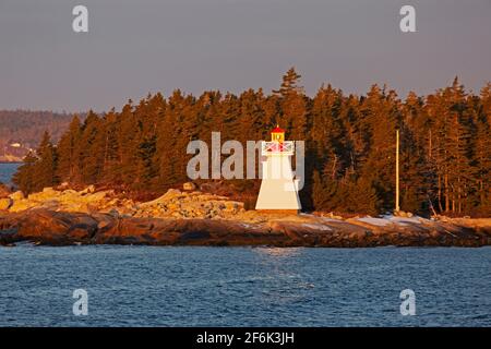 Indian Harbour Lighthouse in Nova Scotia. Nova Scotia, Canada Stock ...