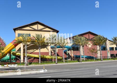 Indoor water park, Great Wolf Lodge, Poconos, Pennsylvania Stock Photo ...