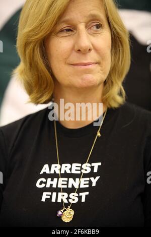 Press conference with Peace Activist Cindy Sheehan, mother of Casey ...
