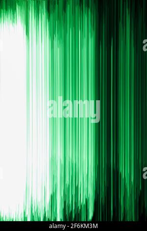 straight green light lines on a black background Stock Photo - Alamy