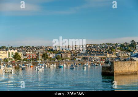 Harbor view of Penzance in Cornwall, England, UK Stock Photo - Alamy