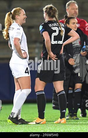 Karolina Lea Vilhjalmsdottir (#23 FC Bayern Munich) before the Frauen DFB-Pokal semi-final match ...