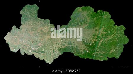 Bac Giang, province of Vietnam. High resolution satellite map ...